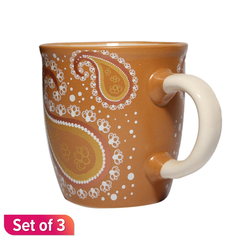 Ceramic Tulip Tea Cup Set Of 3 | Daraz.com.np