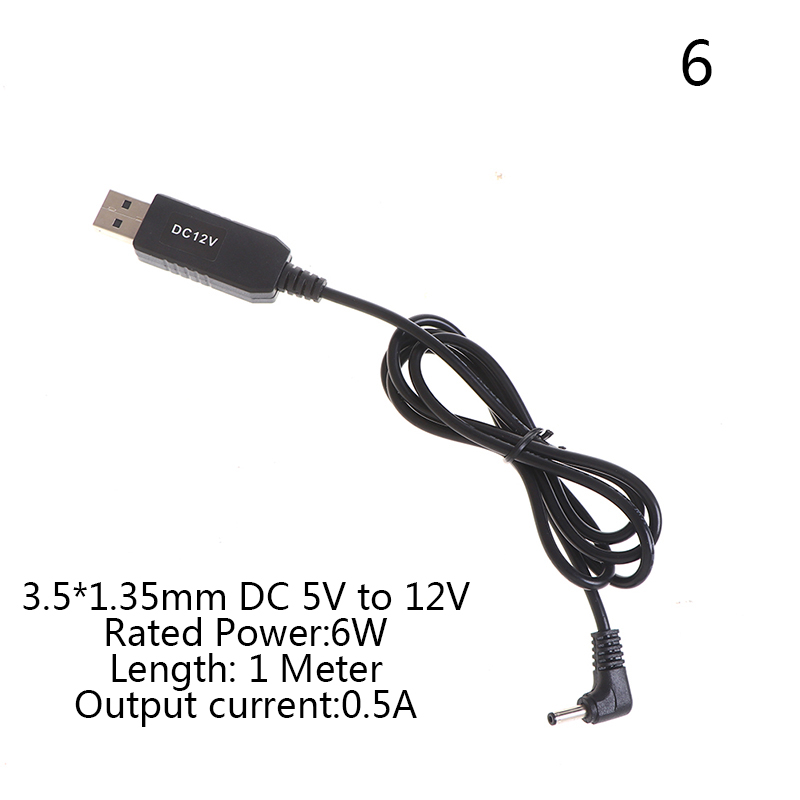 USB power boost line DC 5V to 9V 12V Step UP Adapter Cable 3.5*1.35mm 5 ...