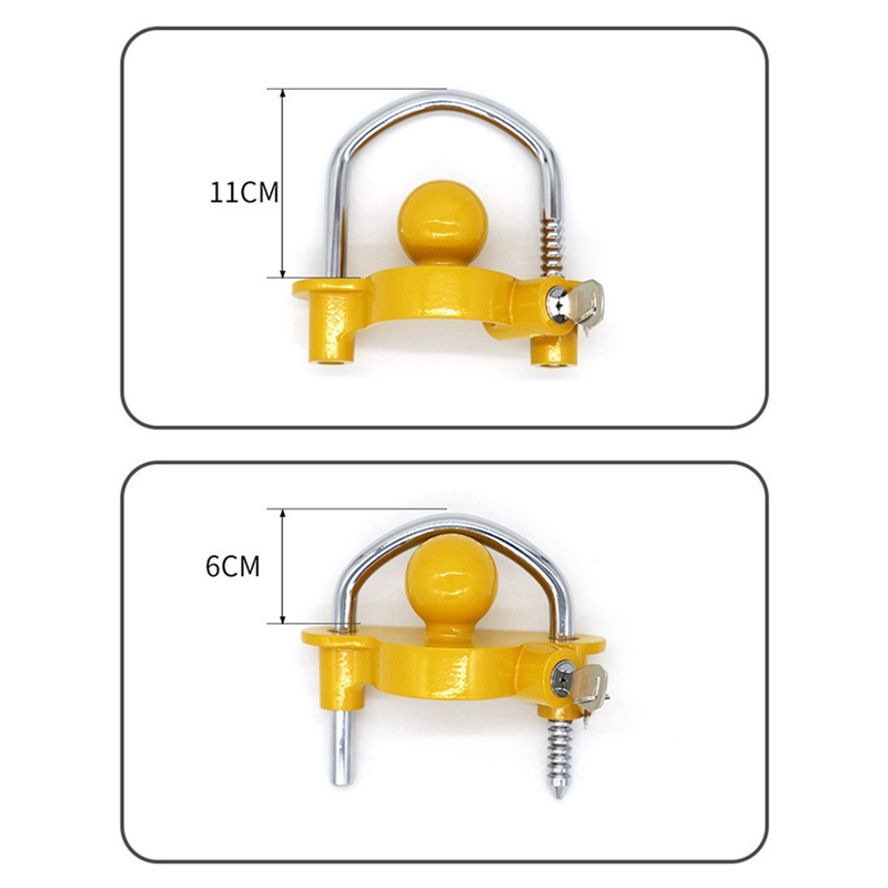 Heavy Duty Universal Trailer Lock, Adjustable Tow Ball Coupler for Anti ...
