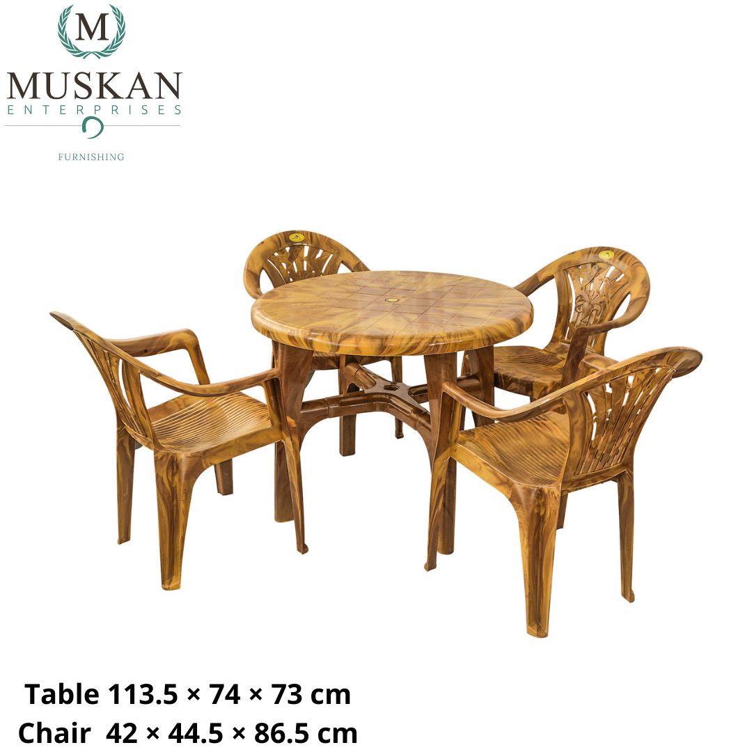 Royal Dolphin Dining Table and 4 pc Chair Set | Daraz.com.np