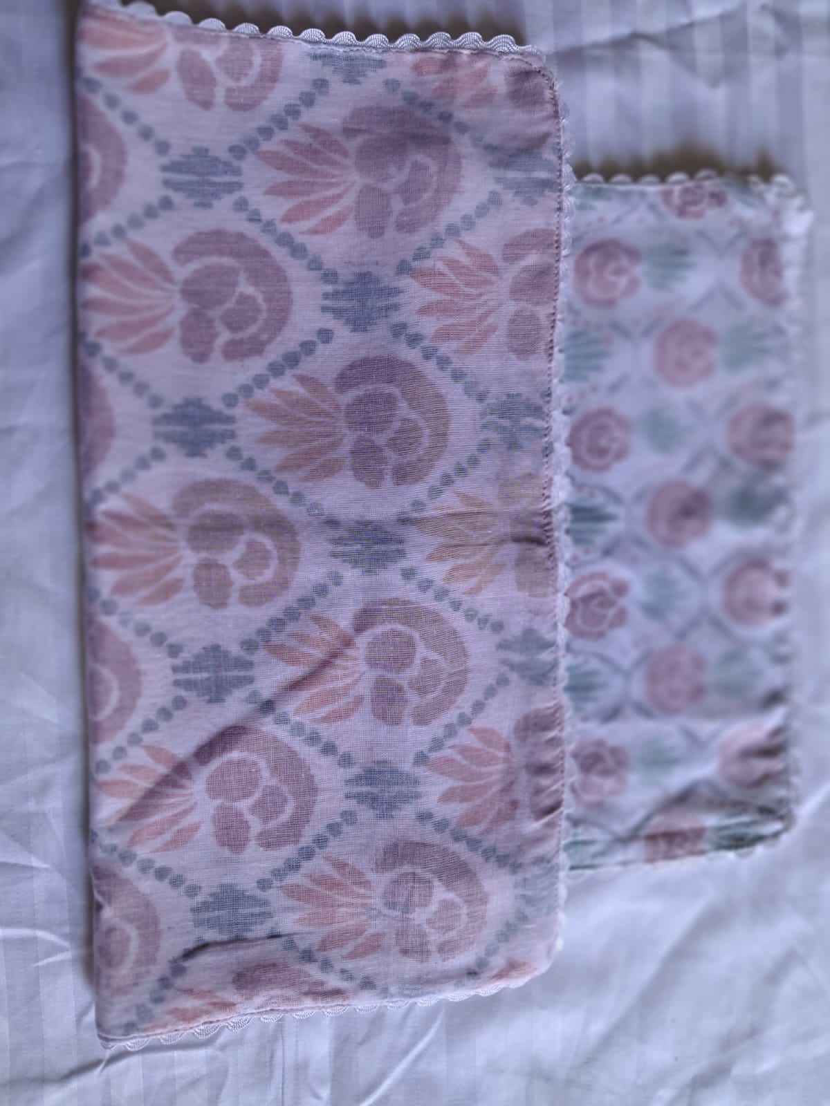 Cotton Hankey, Cherry, Spiral Print Small Hankey Set ( 2 in 1) | Daraz ...