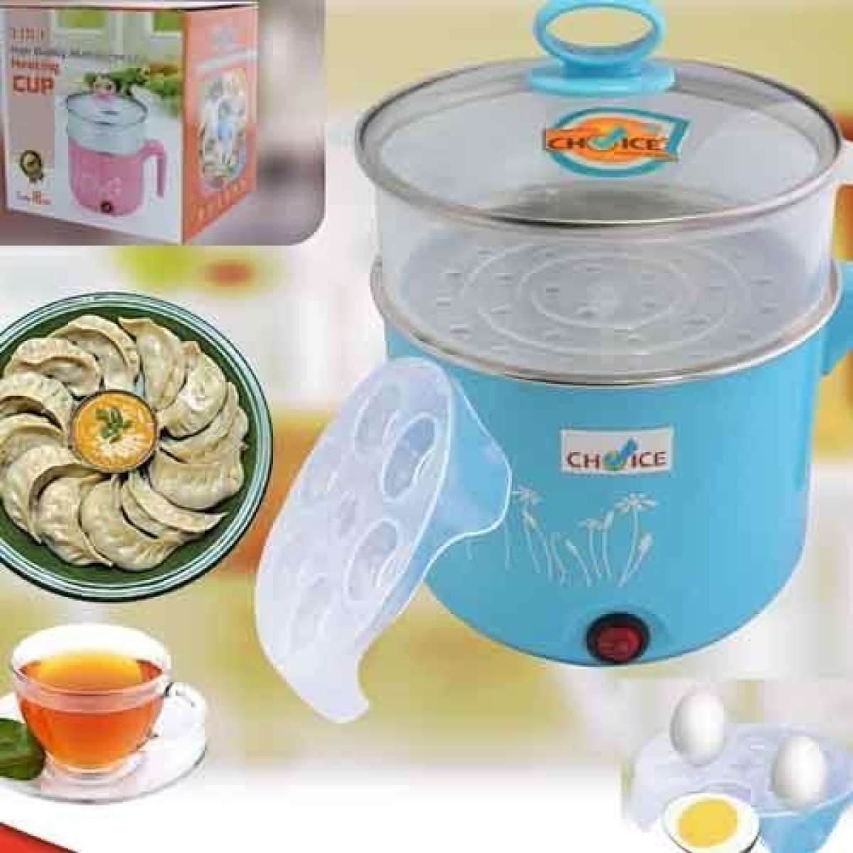 3 In 1 Multipurpose Heating Egg Boiler, Steamer Cup | Daraz.com.np