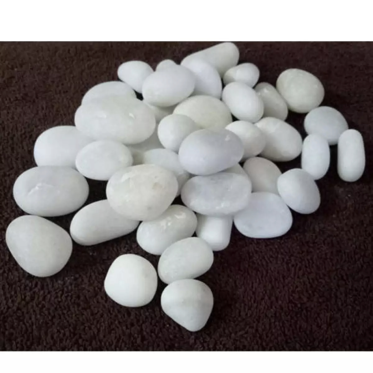 1 Kg White Stone Pebbles For Aquarium And Garden Decoration Natural ...
