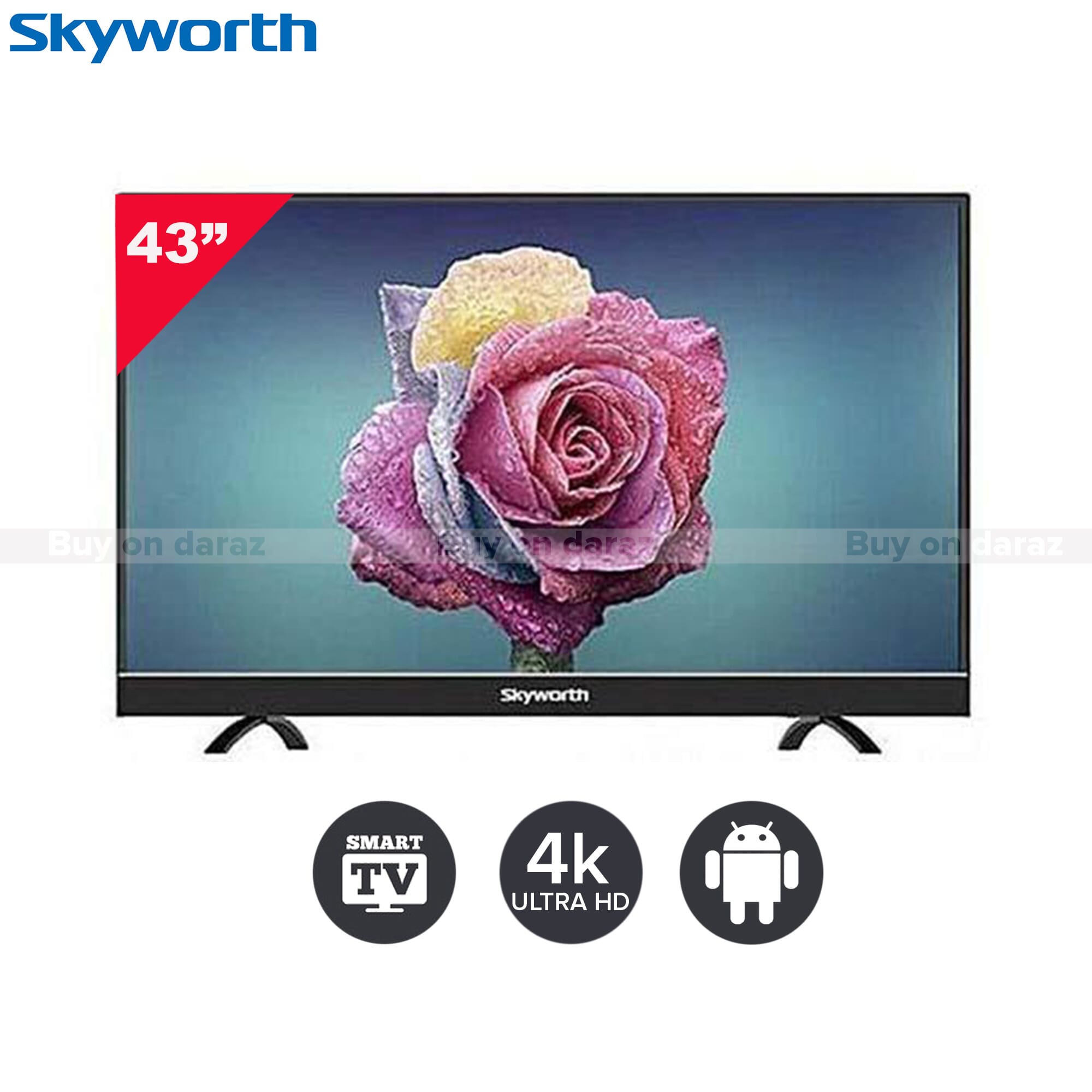 Skyworth 43U5 43 Inch 4K Ultra Hd Android Smart Led Tv | Daraz.com.np