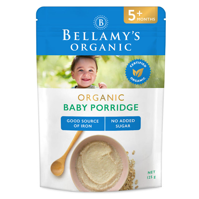 Bellamy's Organic Baby Porridge 5Months+ | Premium Infant Cereal ...