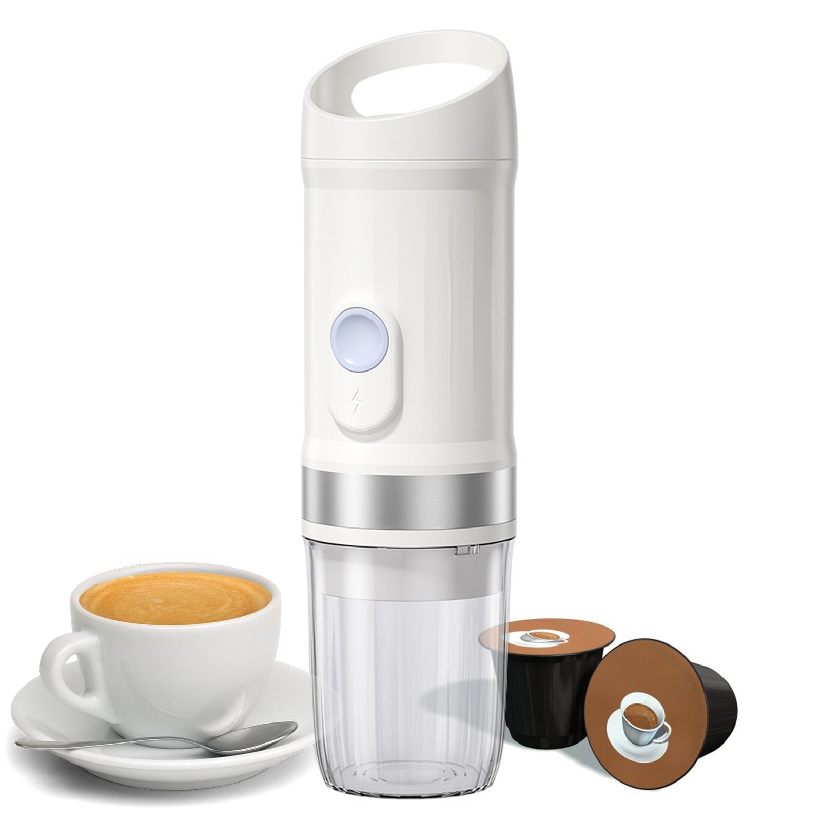 Portable Electric Espresso Coffee Machine Cordless Heat and Cold Brew ...