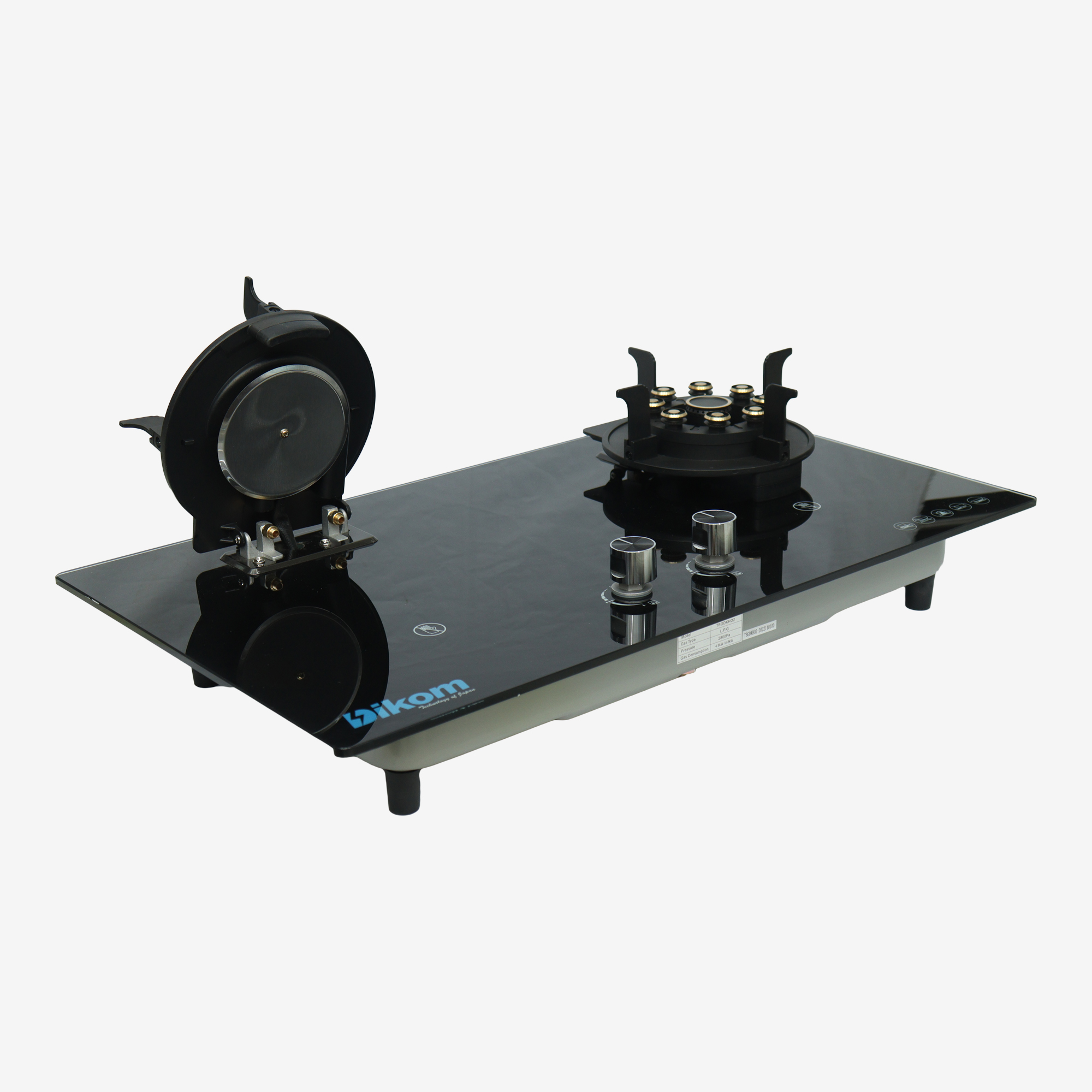 Dikom 2 Burner Elegant Design Foldable Gas Stove TBDGKH02 Black | Daraz ...