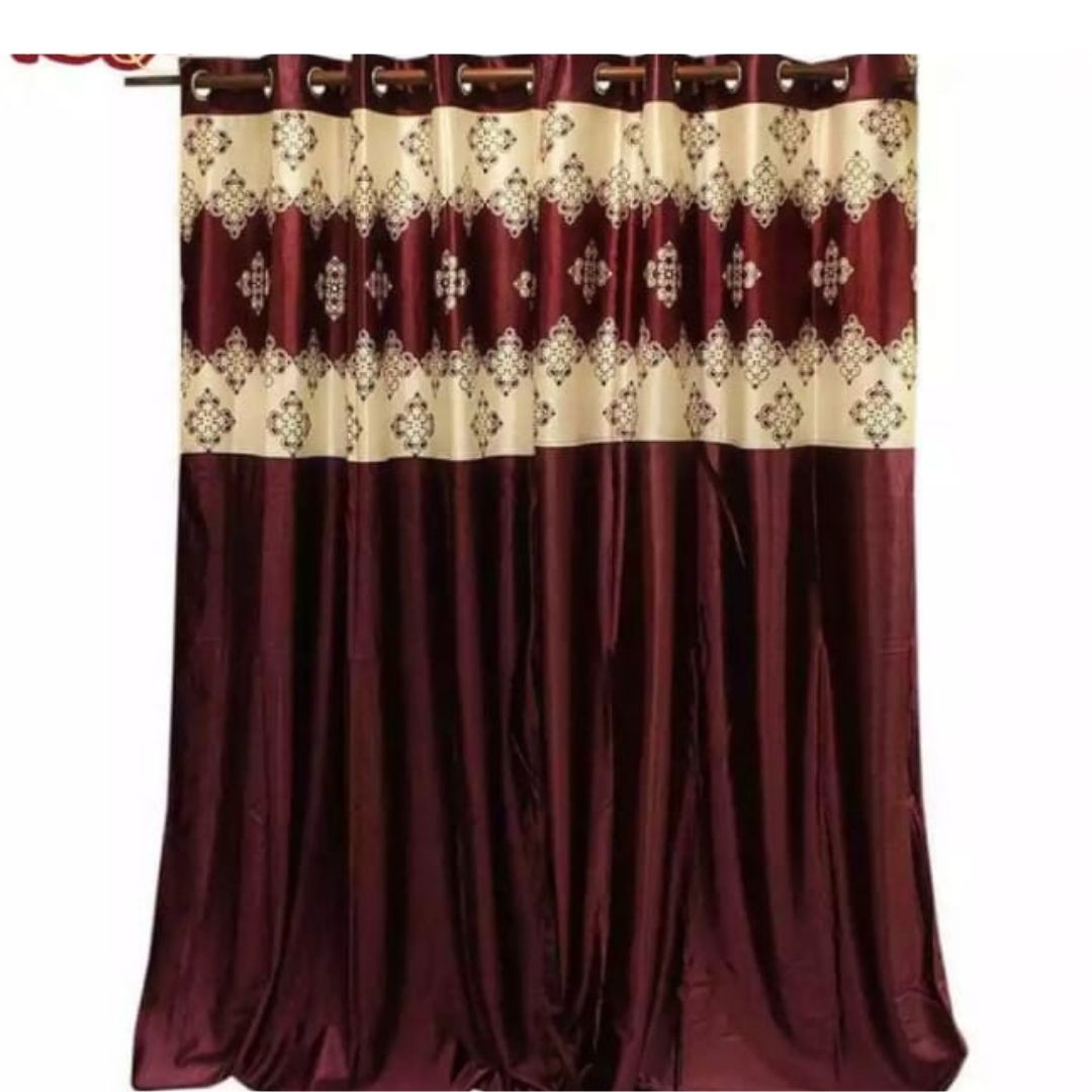 Heritage Voila Curtain 48 x 84 Inches Ready-Made Parda in Bright Colors ...