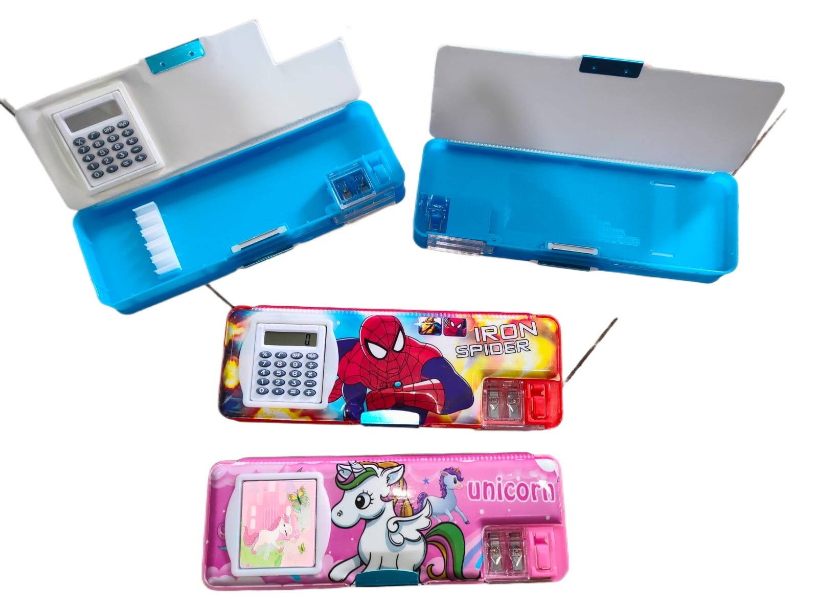 Geometry Box Pencil Box With Calculator For Kids Magnetic Pencil Box ...
