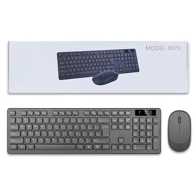 Model-8875 Wireless Keyboard And Mouse Black | Daraz.com.np