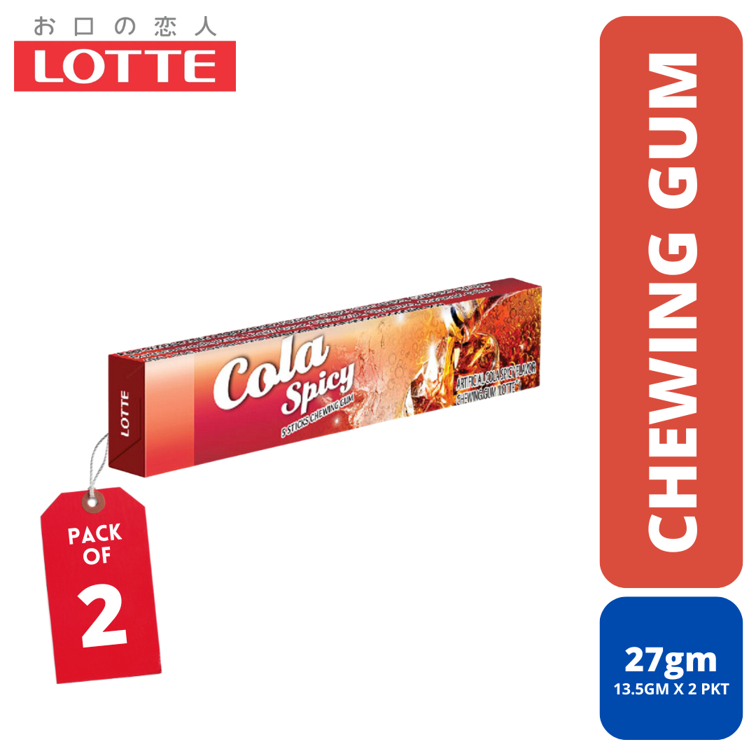 LOTTE Stick Gum 5Pc Cola Spicy Chewing Gum (13.5g) (Multipack) | Daraz ...