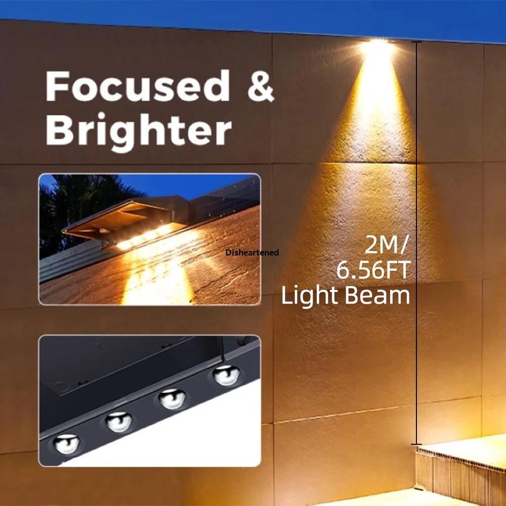 Passage Fence Wall Light Solar Outdoor Fence Solar LED 4 Wall Light ...