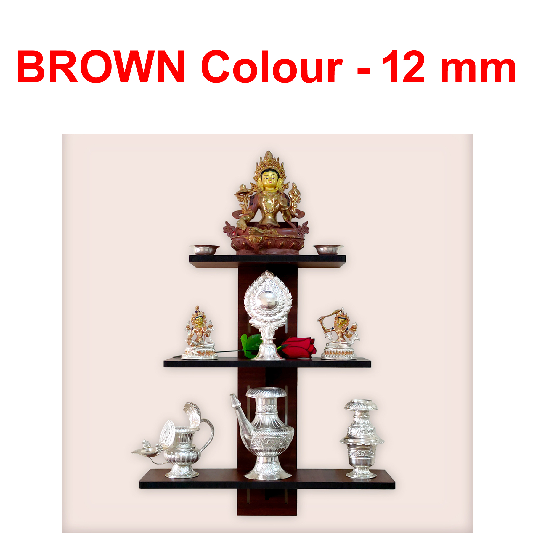 Best Quality 3 Layer - 3 Tier Wooden Wall Rack Shelf with Formica ...