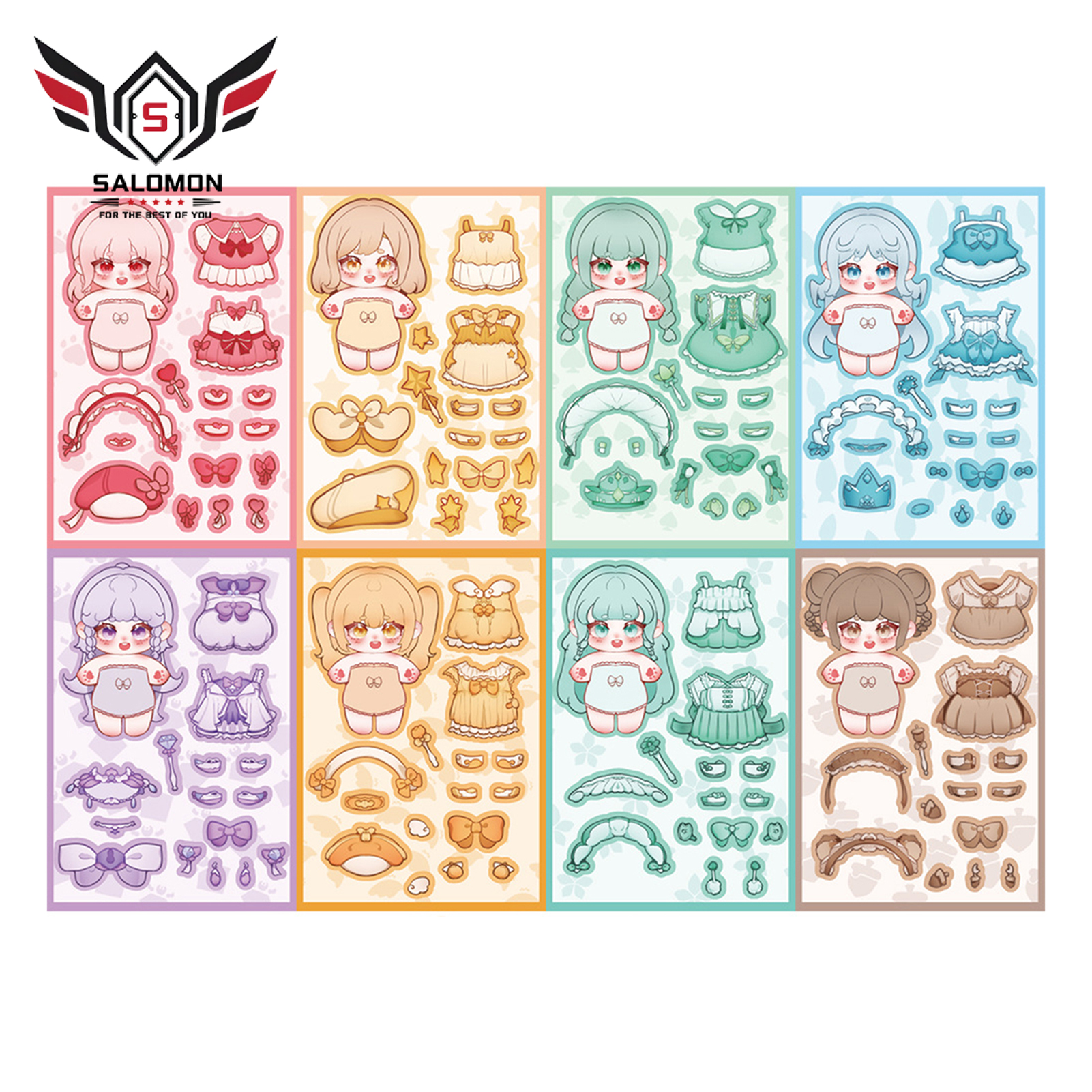 Dress Up Stickers YOMA Princess Pad, For Girls Kids Make Your Own ...