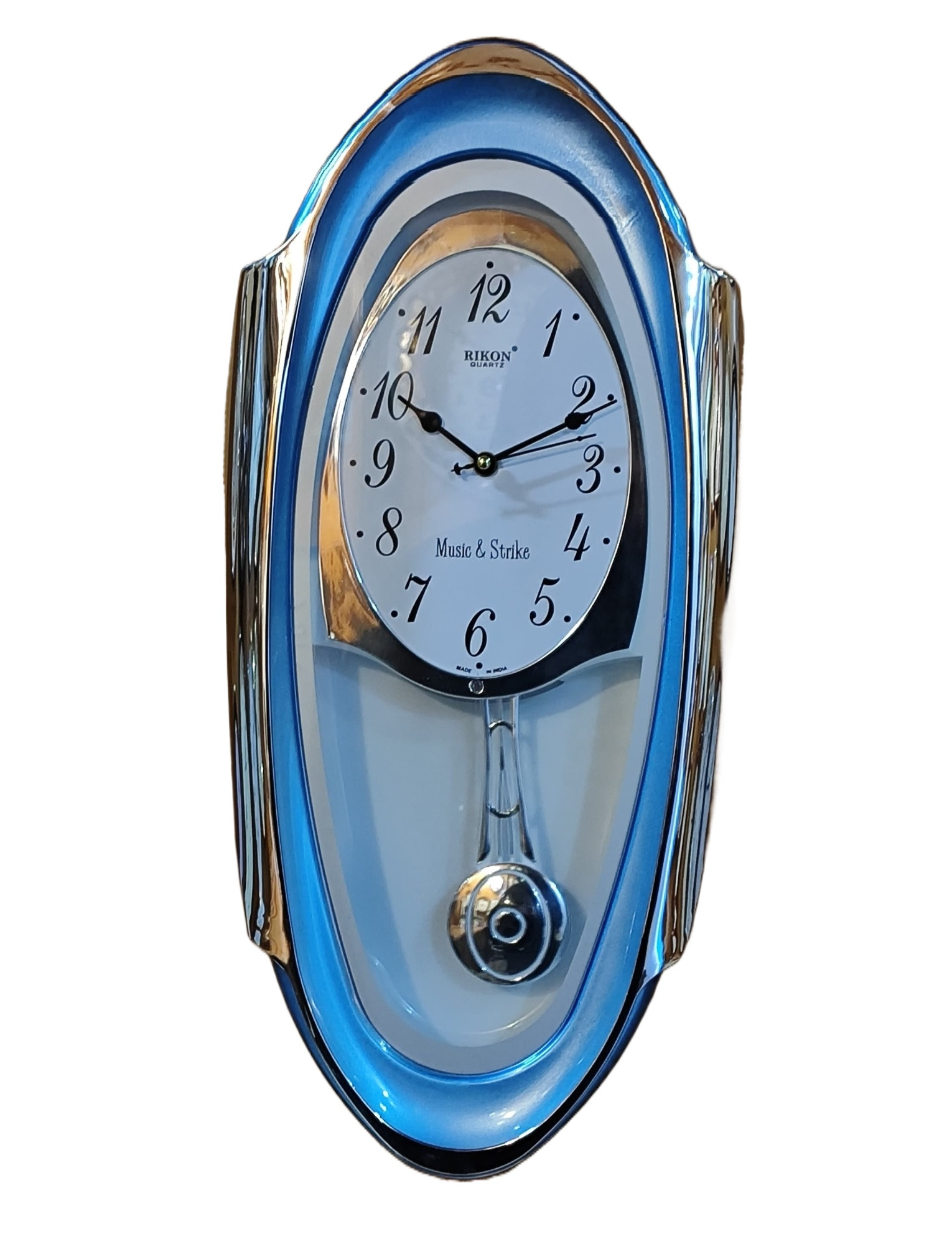 New Attractive Model Oval Shape Blue Color Numbering Dial Pendulum ...
