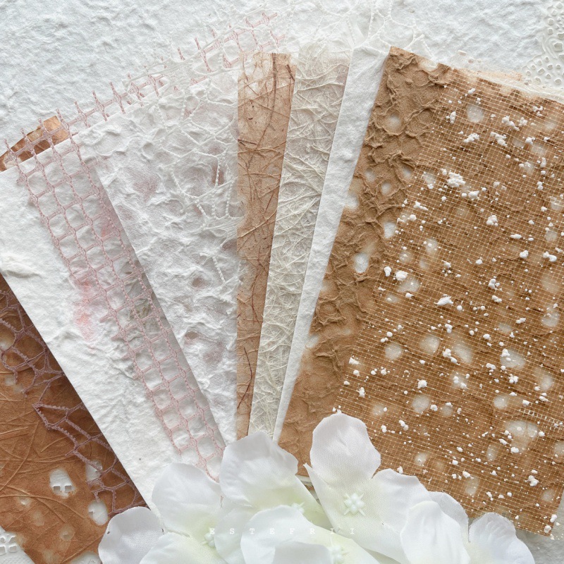 RHS Online 10PCS A6 Size Specialty Paper Textured Paper Mesh Material ... RHS Online 10PCS A6 Size Specialty Paper Textured Paper Mesh Material ...