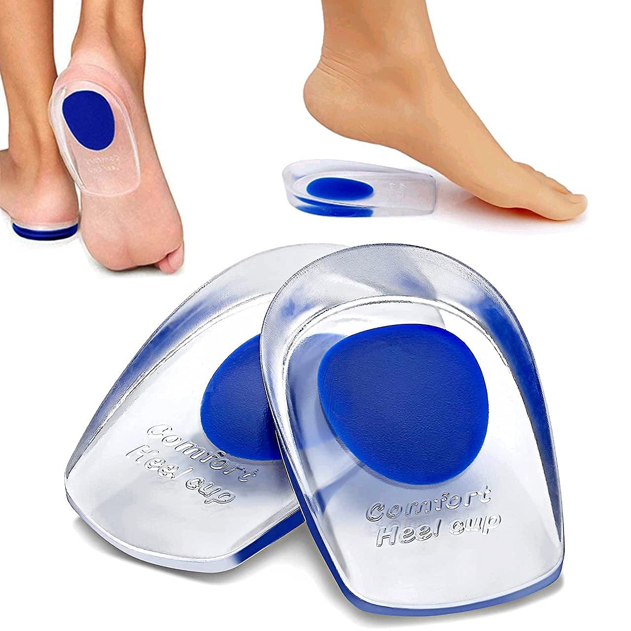 Unisex Silicone Gel Heel Pad Protector Insole Cups For Heel Swelling Pain Relief Foot Care Support Cushion Shock Absorbing Clinically Proven Daraz .np