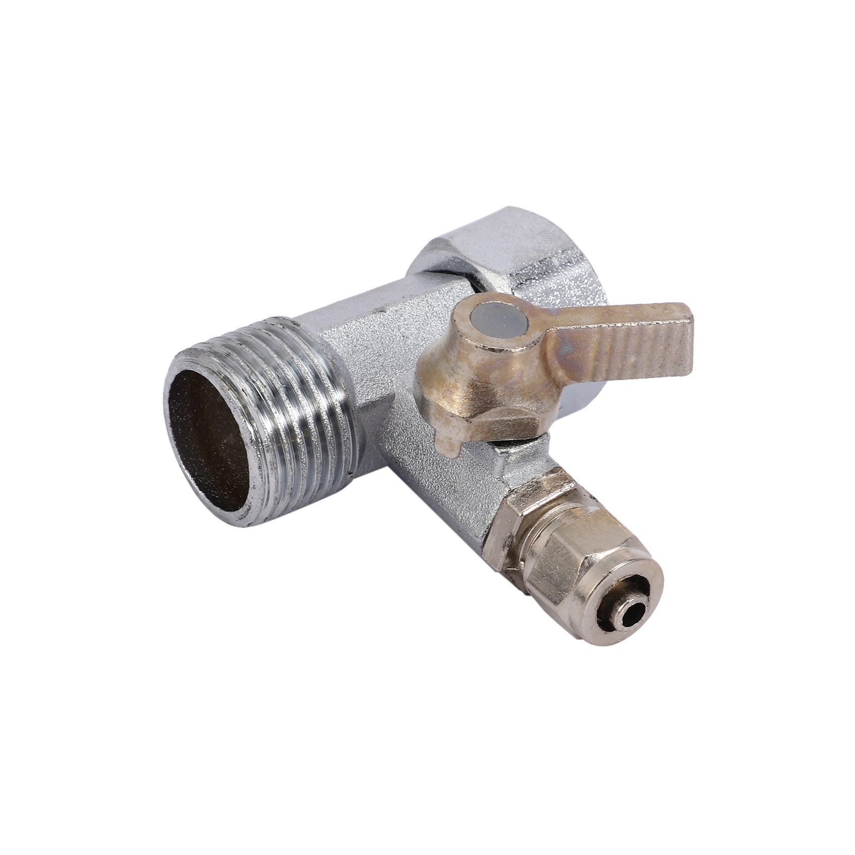 2X Feed Water Adapter 1/2 inch to 1/4 inch Ball Valve Faucet Tap Feed ...