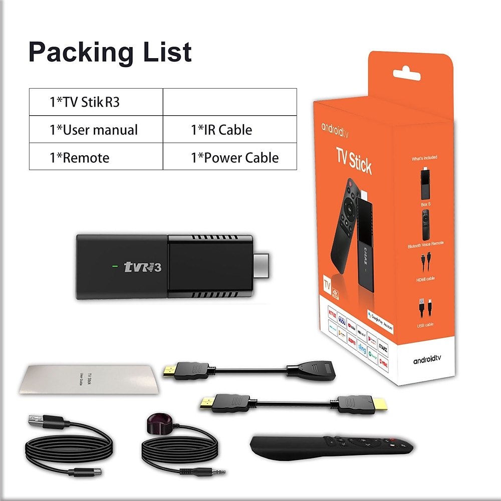 TV Box Stick TVR3 4k 5G com Android 12.1(8/128) | Daraz.com.np