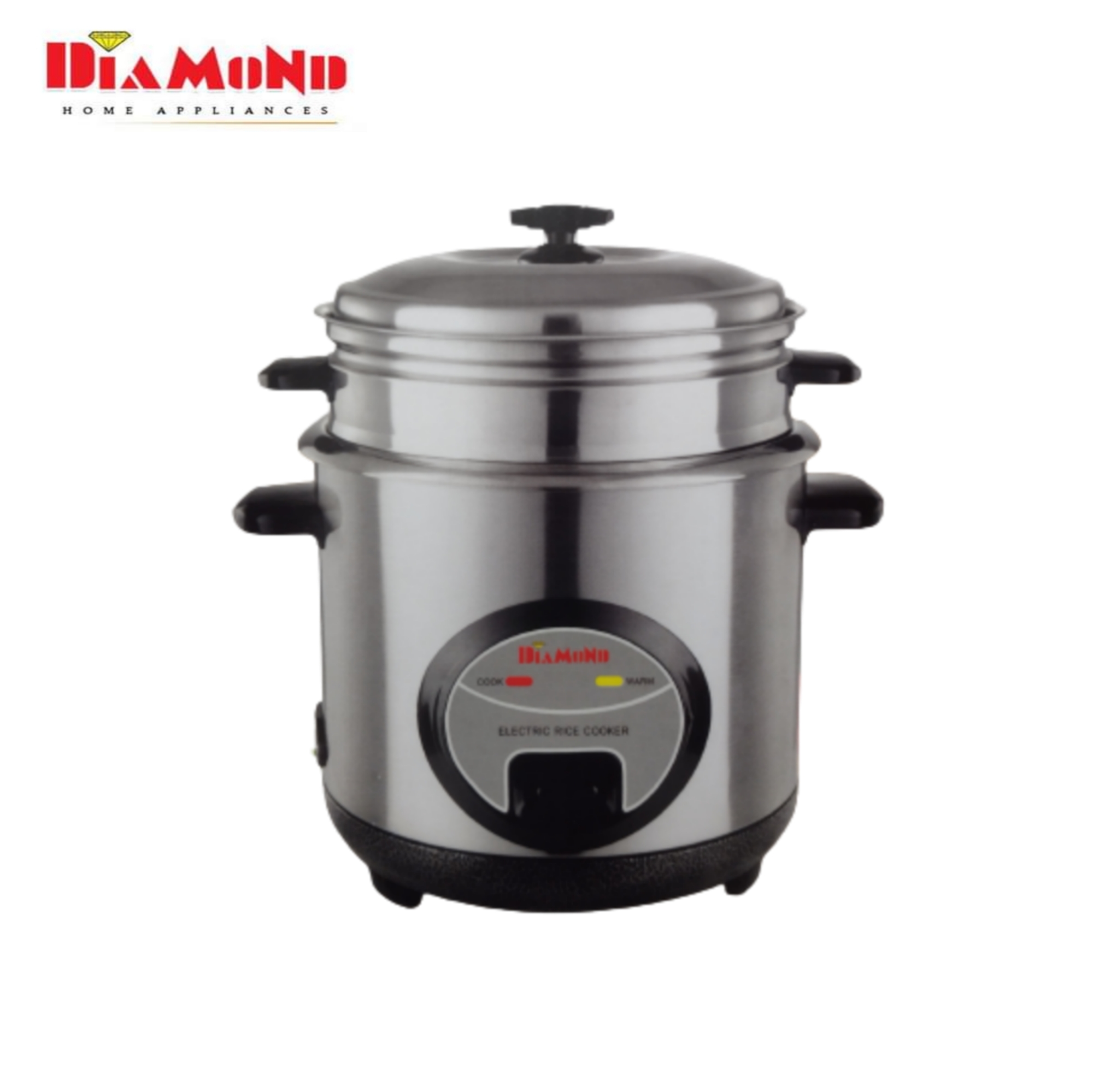 Diamond 1.8Ltr. Steel Rice Cooker With Steamer | Daraz.com.np