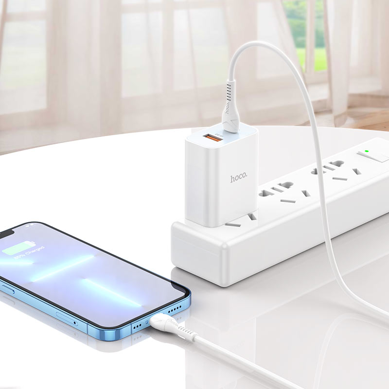 Hoco Wall charger “C97” PD20W+QC3.0 US Set With Cable | Daraz.com.np