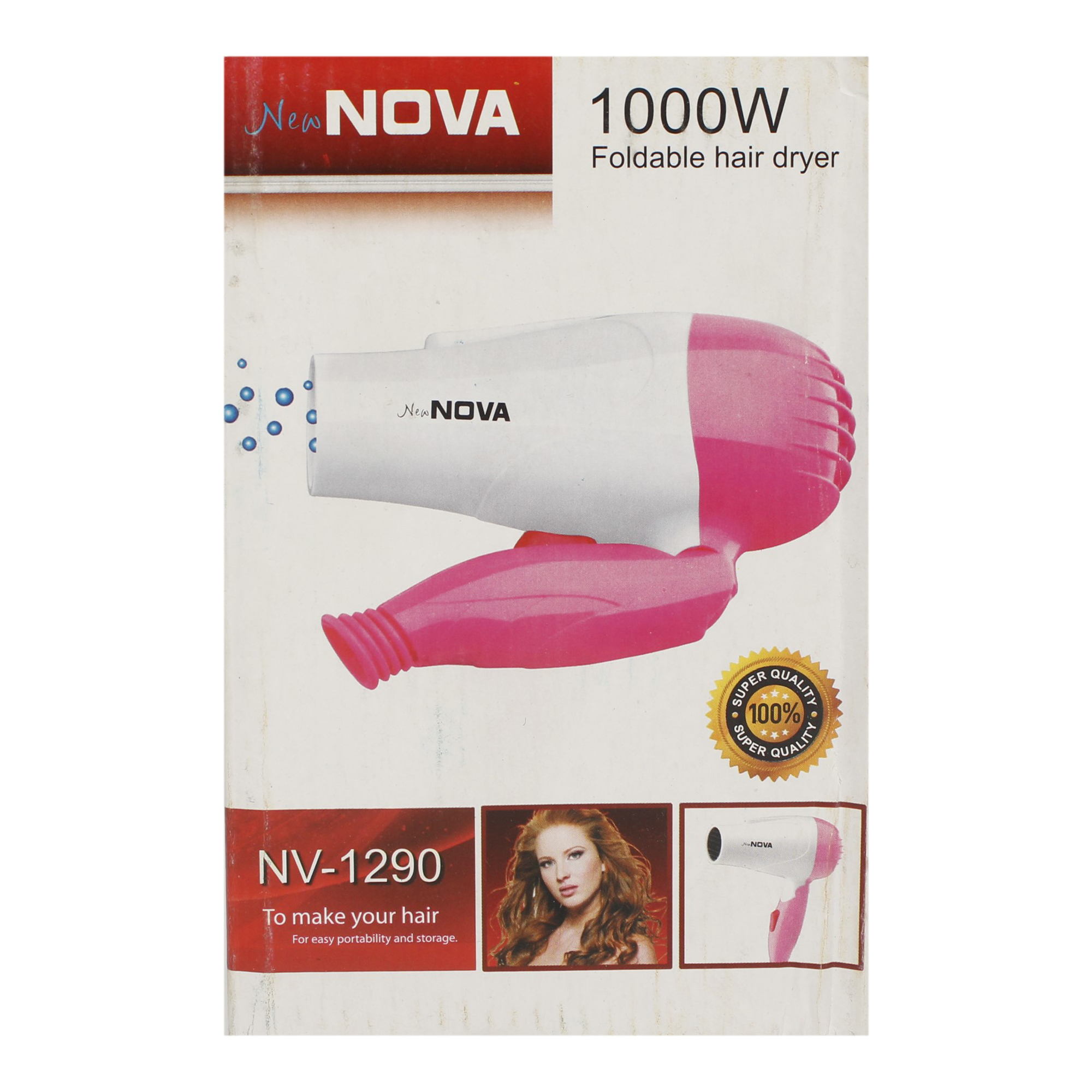 Nova 1000W Foldable Hair Dryer | Daraz.com.np