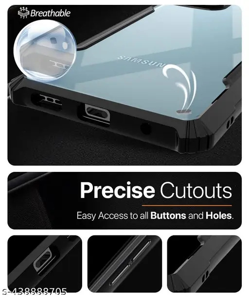 Samsung A16 5g Back Cover | Crystal Clear Transparent Back | Ultra ...