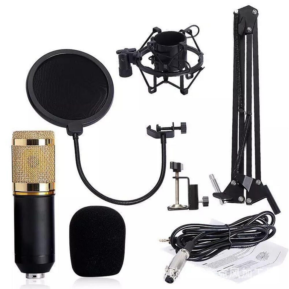 Bm-800 Pro Condenser Microphone Mic Studio Sound Recording With Stand