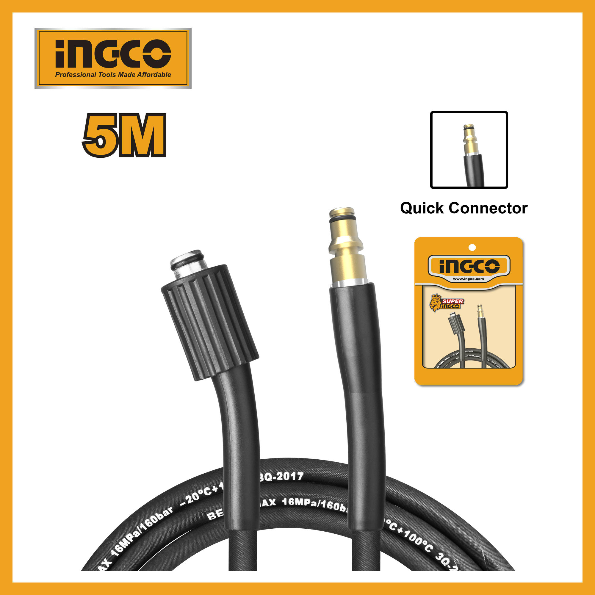 INGCO 5m High Pressure Hose(Quick connector) AHPH5028 | Daraz.com.np