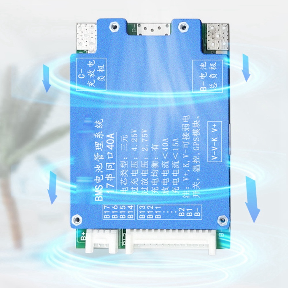 Bms 17S 60V 18650 Lithium Battery Load Balancer Board Electric Bike ...