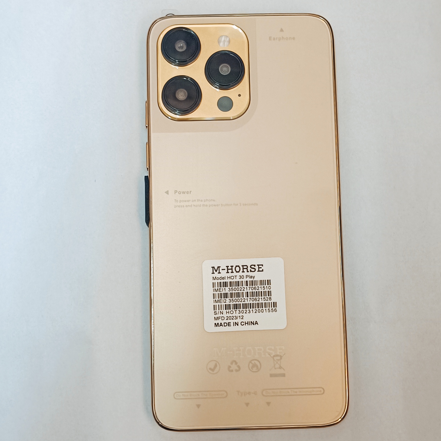 M-HORSE HOT 30 Play 4/64 Ram Room 5000 mAh Battery | Daraz.com.np