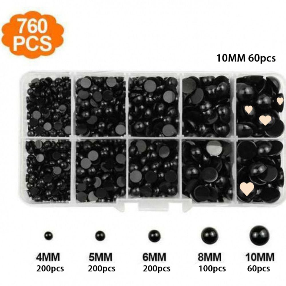 Box Bear Doll Animal DIY Crafts Round Doll Round Flat Black Eyes Flat ...