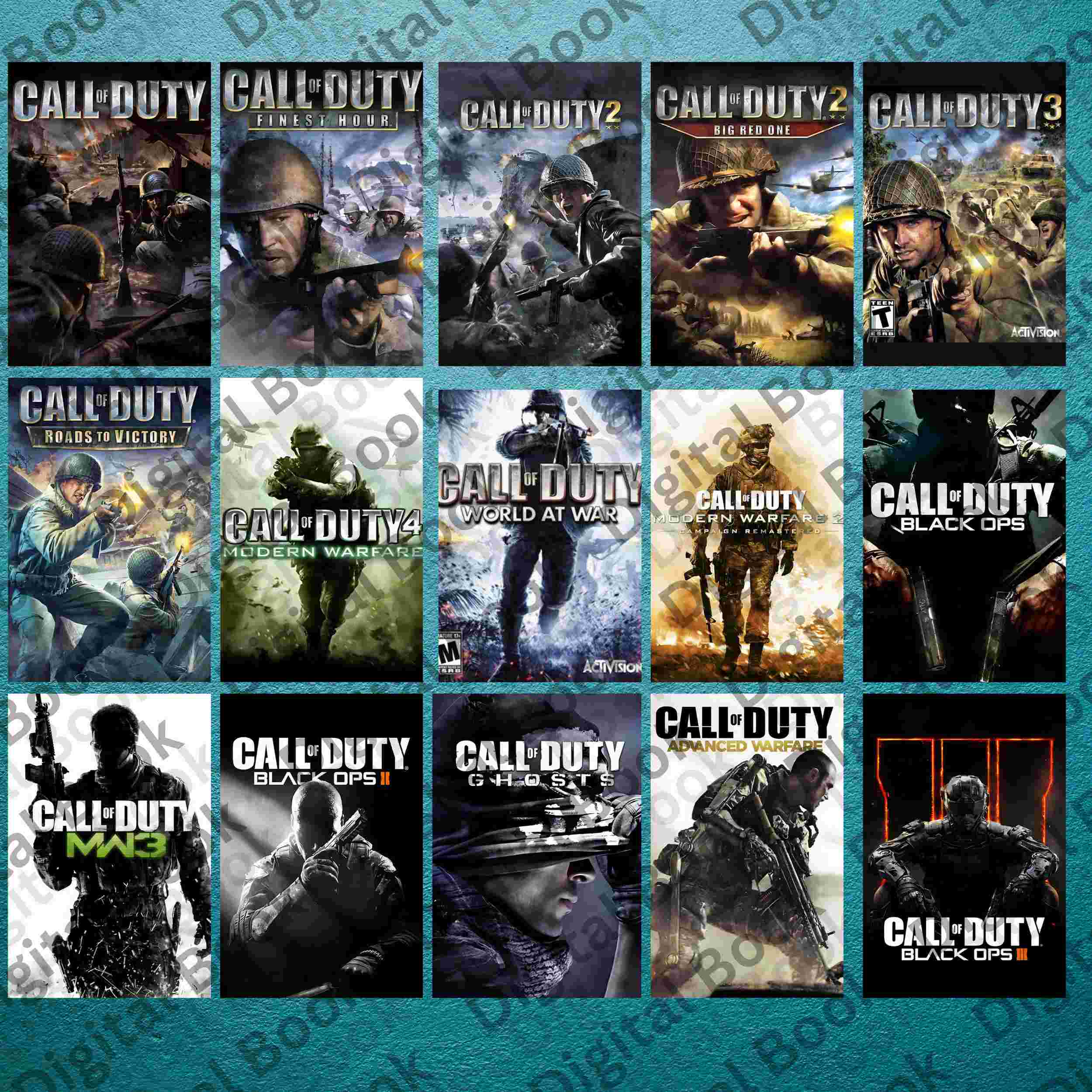 Call Of Duty Game Poster - All Call of Duty Games poster in order from ...