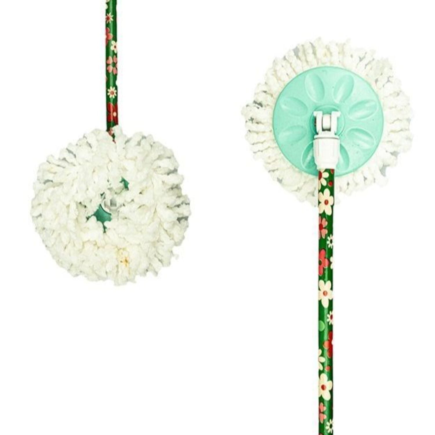 Mop Handle Wooden Stick With Microfiber Head For Floor Cleaning | Daraz ...