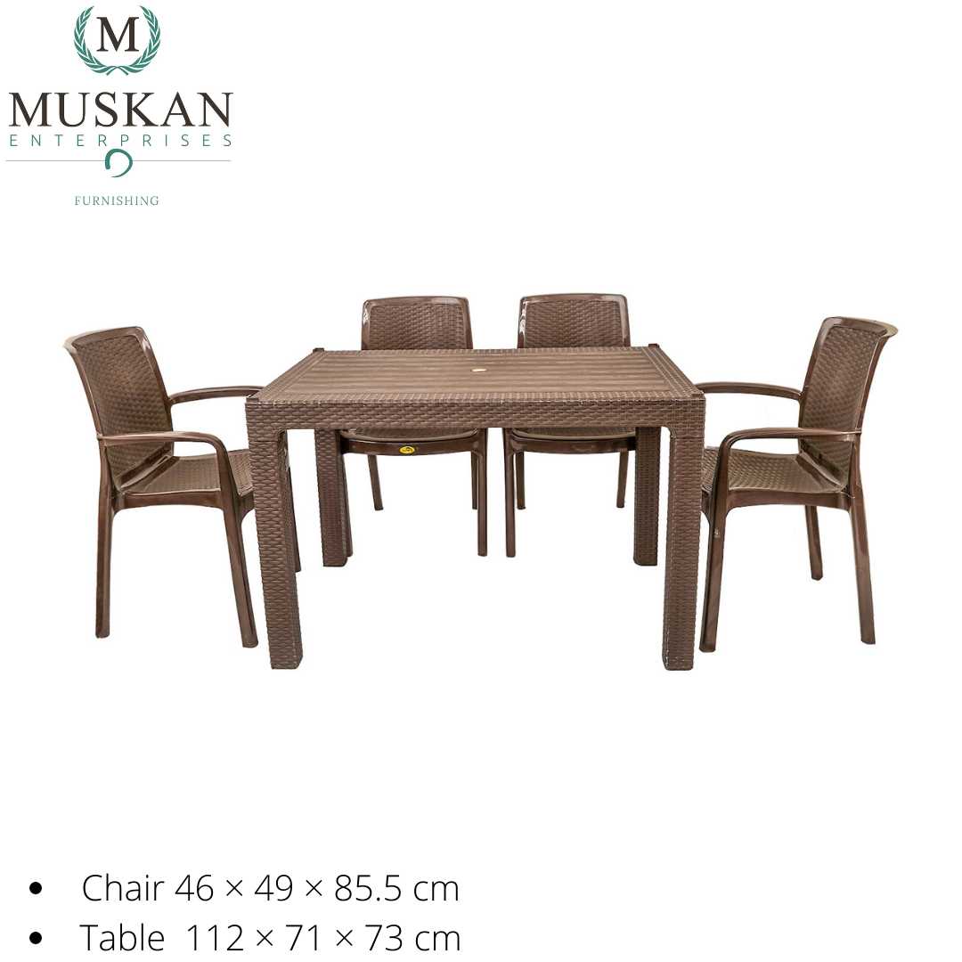 Signature Dining table and 4 pc Chair Set - 6002 | Daraz.com.np