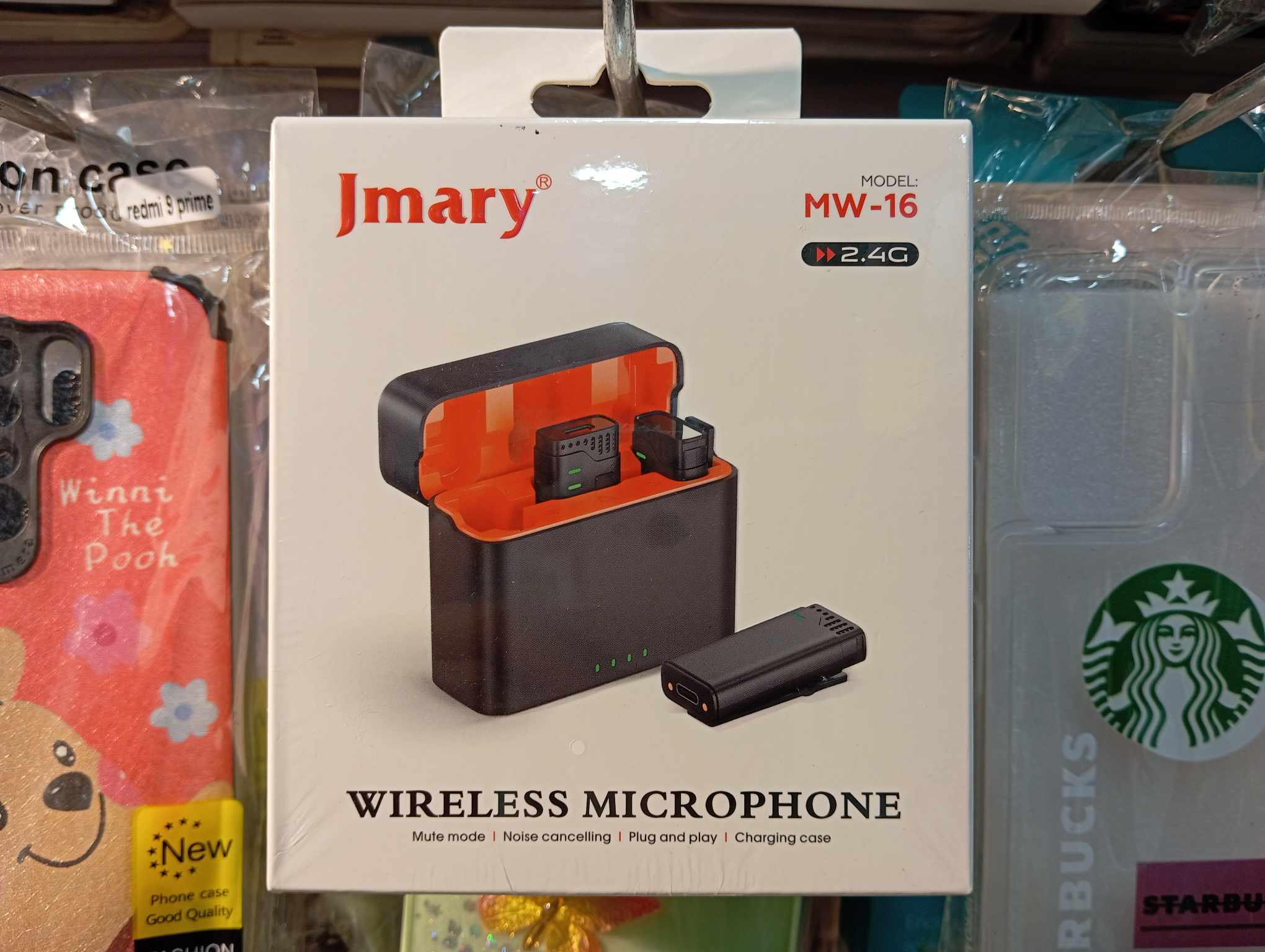 Wireless Microphone for Mobile & Camera 2.4G Jmary Model:MW-16 | Daraz ...