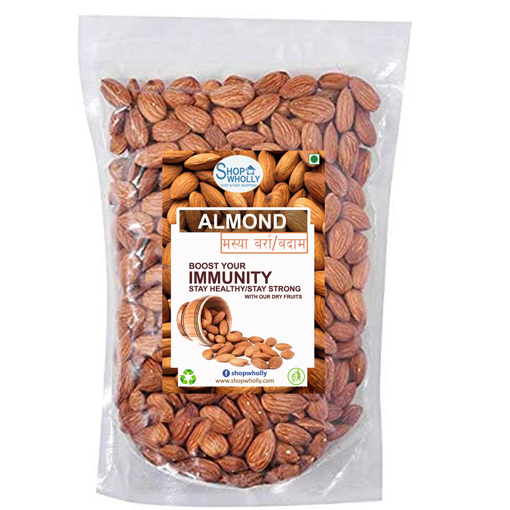 SHOP WHOLLY Almond Nuts (Badam)- 100Gm | Daraz.com.np