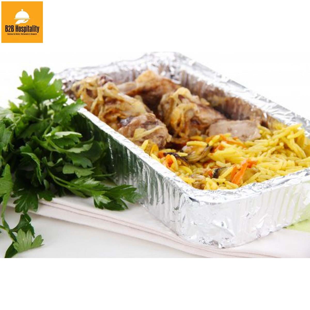 Packing Box Aluminium Container 660ml Pack Of 100Pcs With Lid | Daraz ...