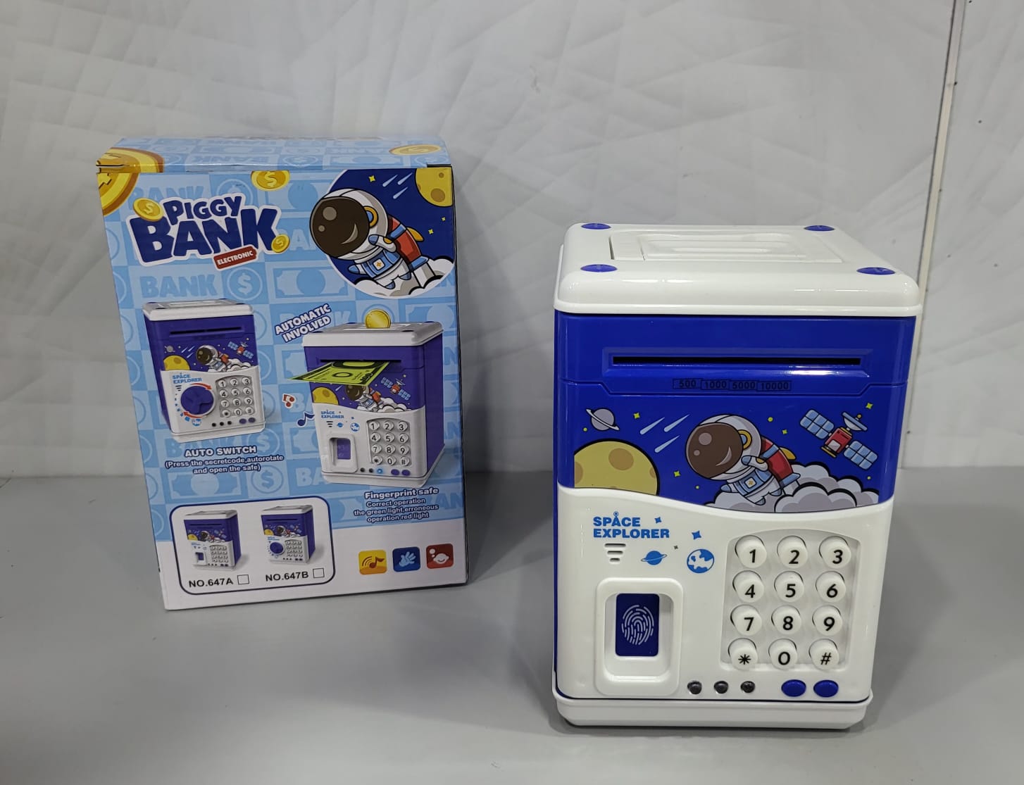 Mini Piggy Bank with Electronic ATM Auto Rolling Money Bank With ...