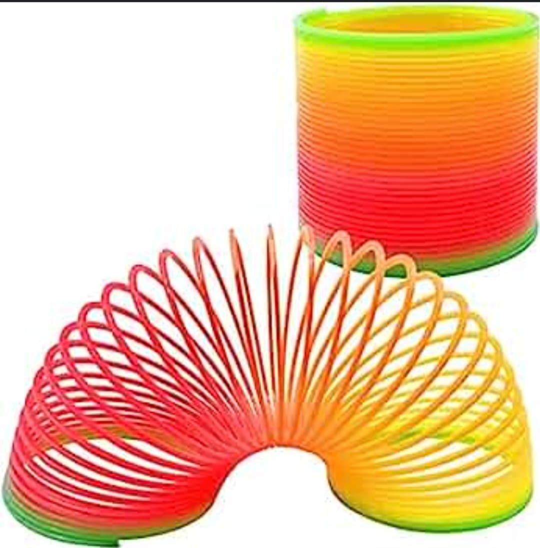 Magic Rainbow Color Spring Pack (1 Unit) Original Plastic Spring Fidget ...