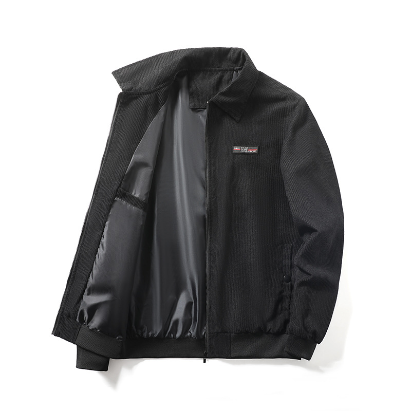 Cross-border Foreign Trade New Men's Jacket Thin Autumn Collar Corduroy ...