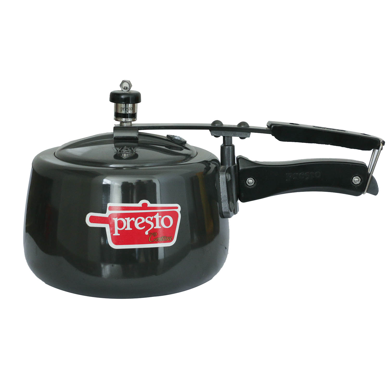 Presto Black Hard Anodized Contura Inner Lid Pressure Cooker - 2 Litre ...