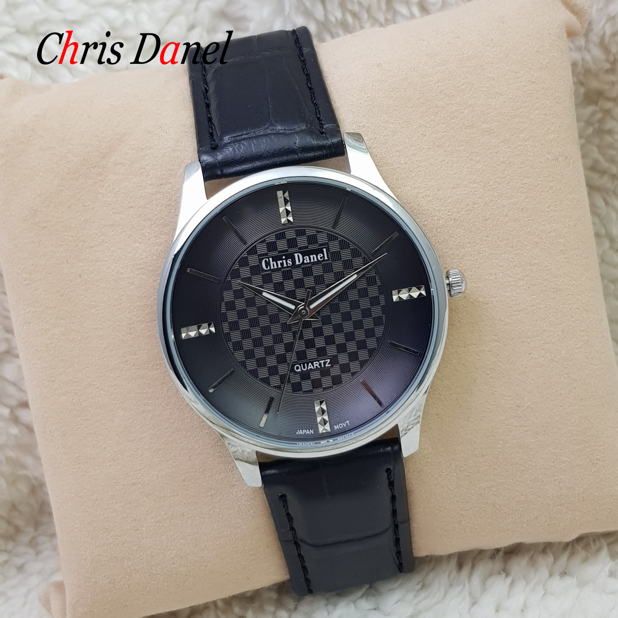 Chris Danel (Cd) Luxury Quartz Design Waterproof Genuine Leather Strap ...
