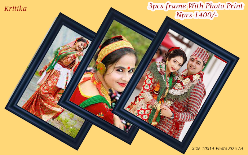 A4 Size Photo Frame Black With Photo Print | Daraz.com.np