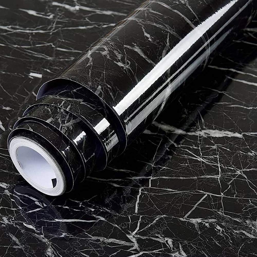 3m x 60cm Black Marble Wallpaper | Vinyl Wrap Granite Wallpaper | Daraz ...