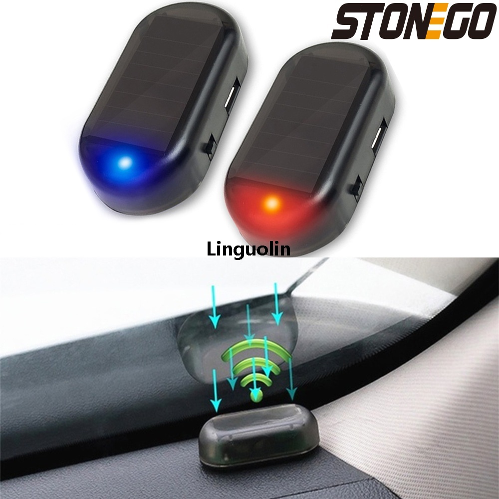 Linguolin Bargain price 2025 NEW STONEGO Solar Power Car Security Alarm ...