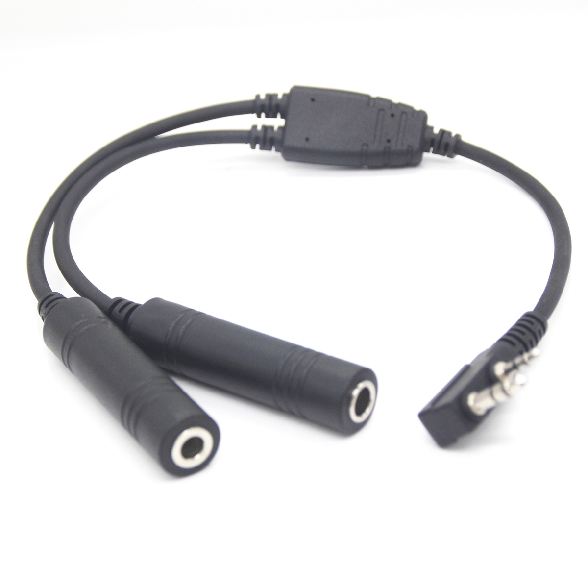 Aviation Helicopter Radio Headset Extension Cable 2-Pin K Port Walkie ...