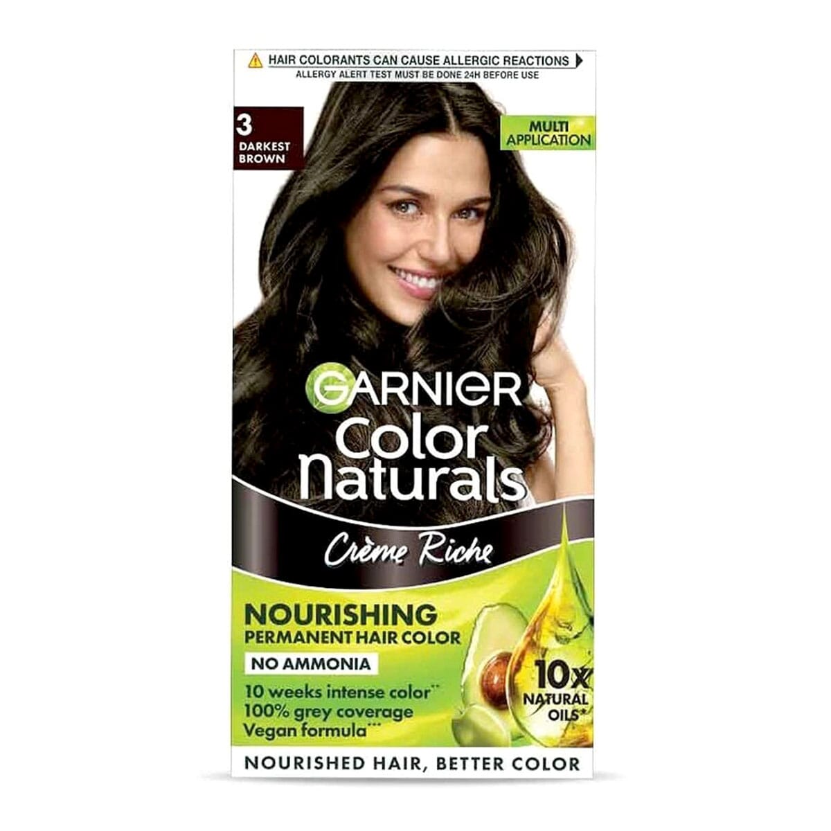 Garnier Hair Coloring Creme 3 Brown 70ml + 60g | Daraz.com.np