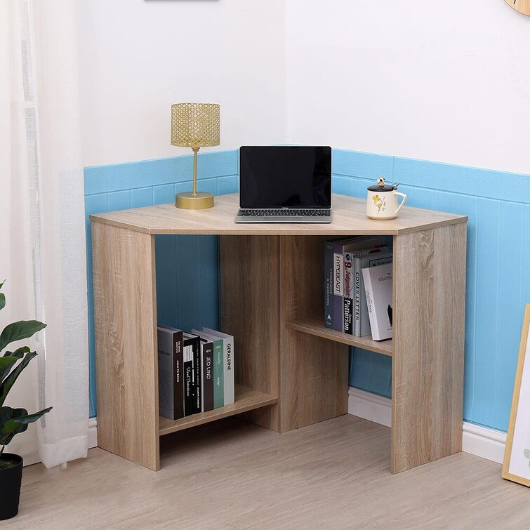 Corner Study Table With Bookshelf | Daraz.com.np