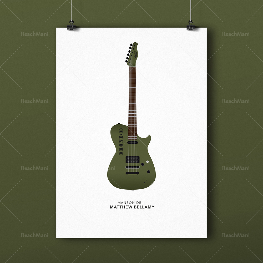 Home decoration guitar poster music gift, guitar music poster painting ...